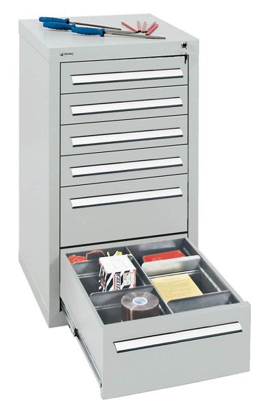 armoire à tiroirs émoussés série T-100/35-1 RAL 7035/7035 6 tiroirs ...