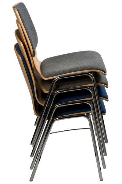 Chaise empilable Kaiser KS23-N2 forme : N2 structure : tube rond UE : 6 ...