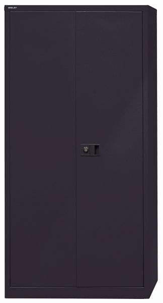 Armoire universelle à portes battantes Bisley 4 étagères 5 OH noir ...